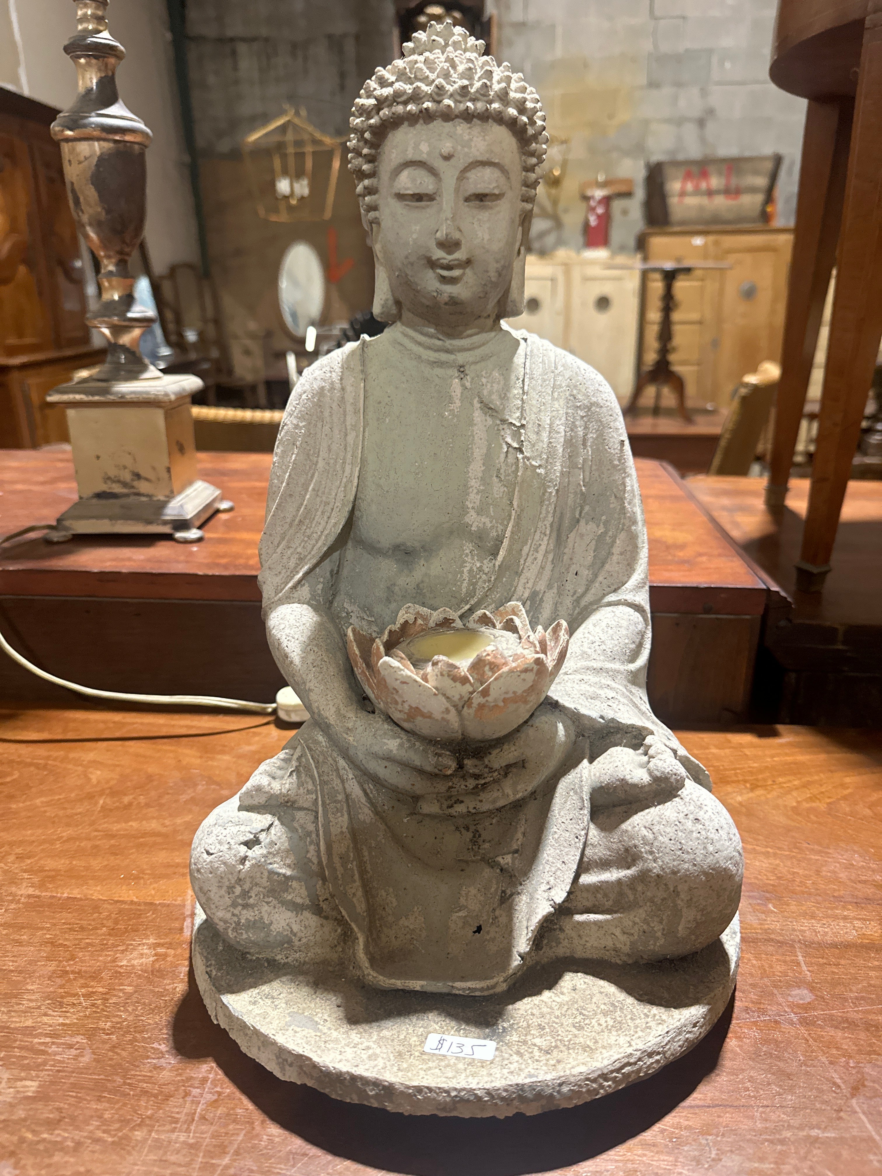 Antique Stores Paris Stone Buddha