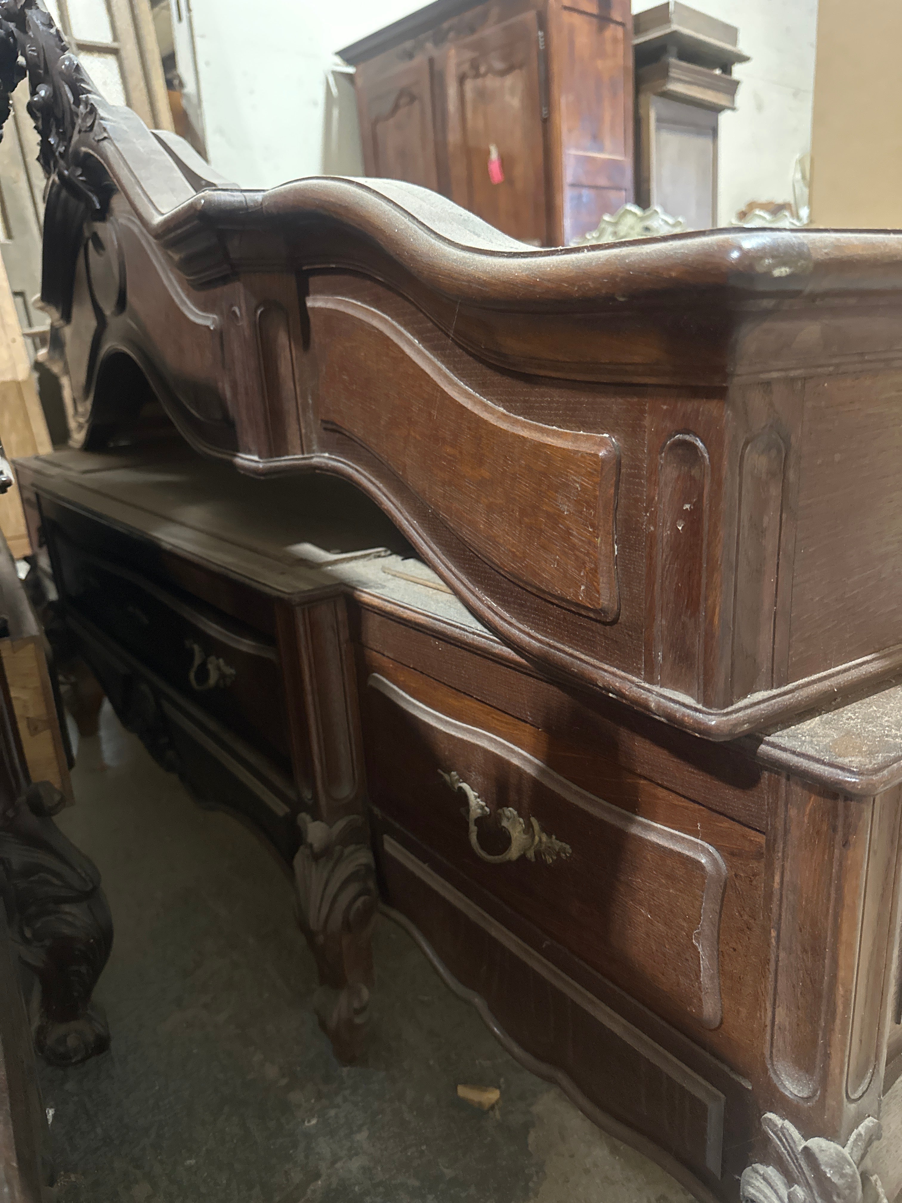 Louis XV Oak 3 Door Armoire L – DOP Antiques